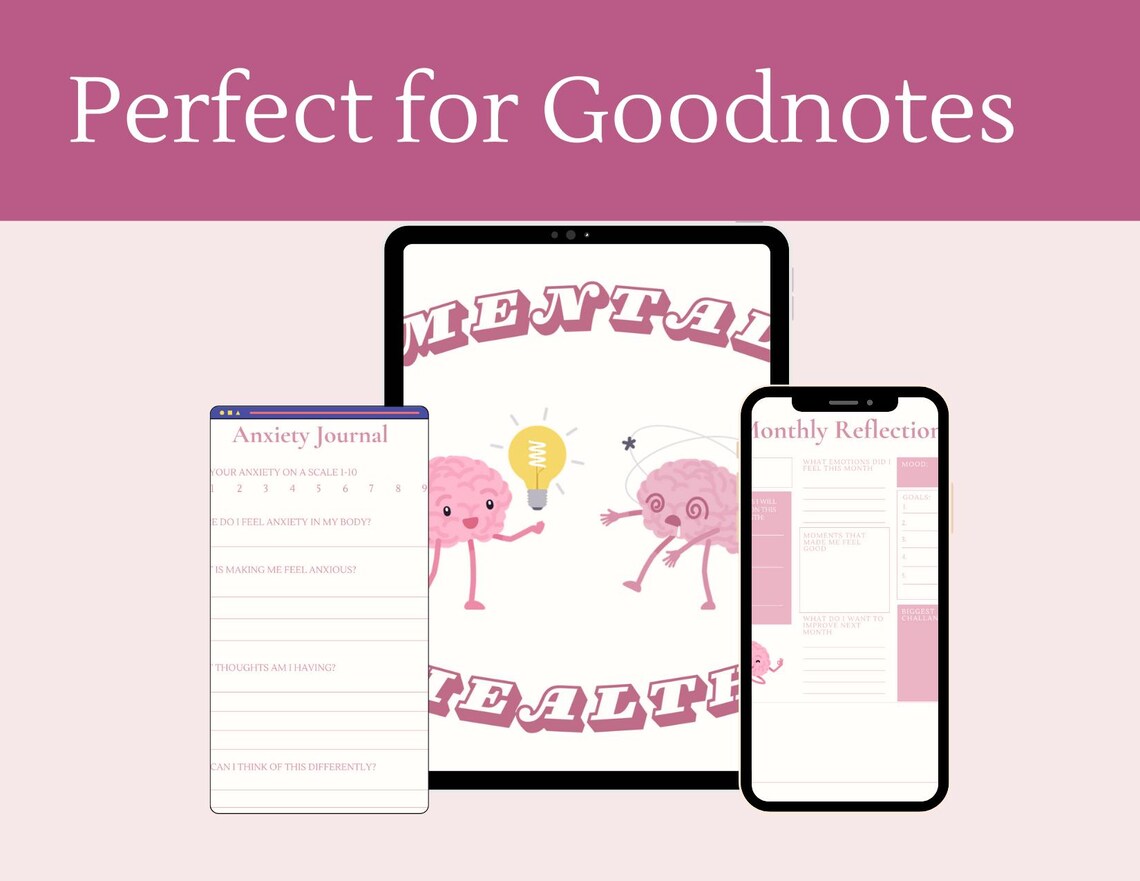 Mindful Reflections: A Digital Journal for Mental Health & Self-care - Etsy