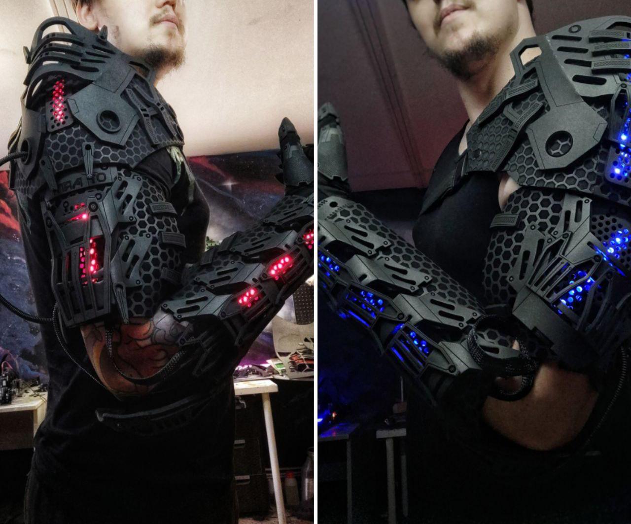 Cyberpunk Arms With LED for Cosplay - Etsy