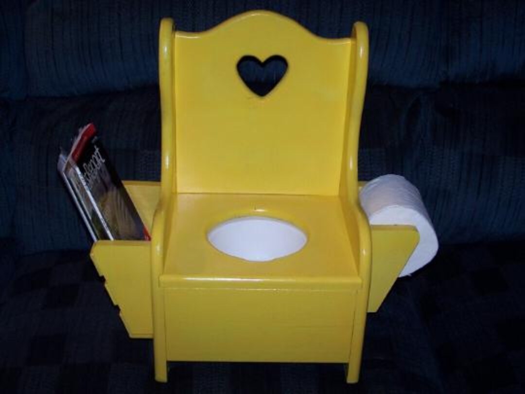 Wooden Potty Training Chair With Heart Unpainted - Etsy