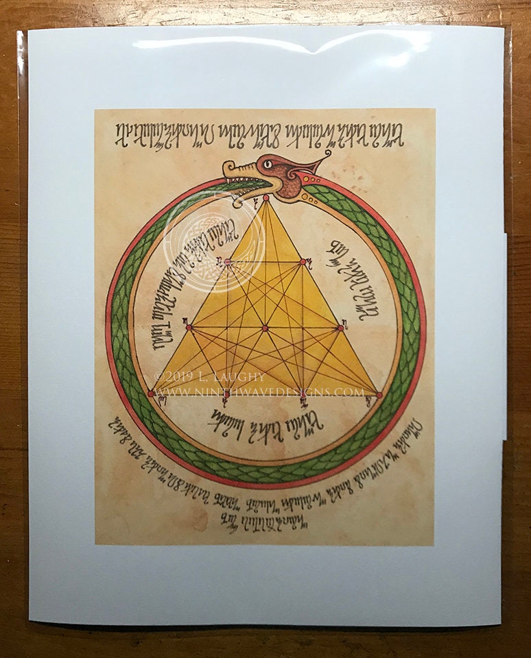 Alchemy Notebook: Tetractys Signed Numbered Fine Art Print - Etsy