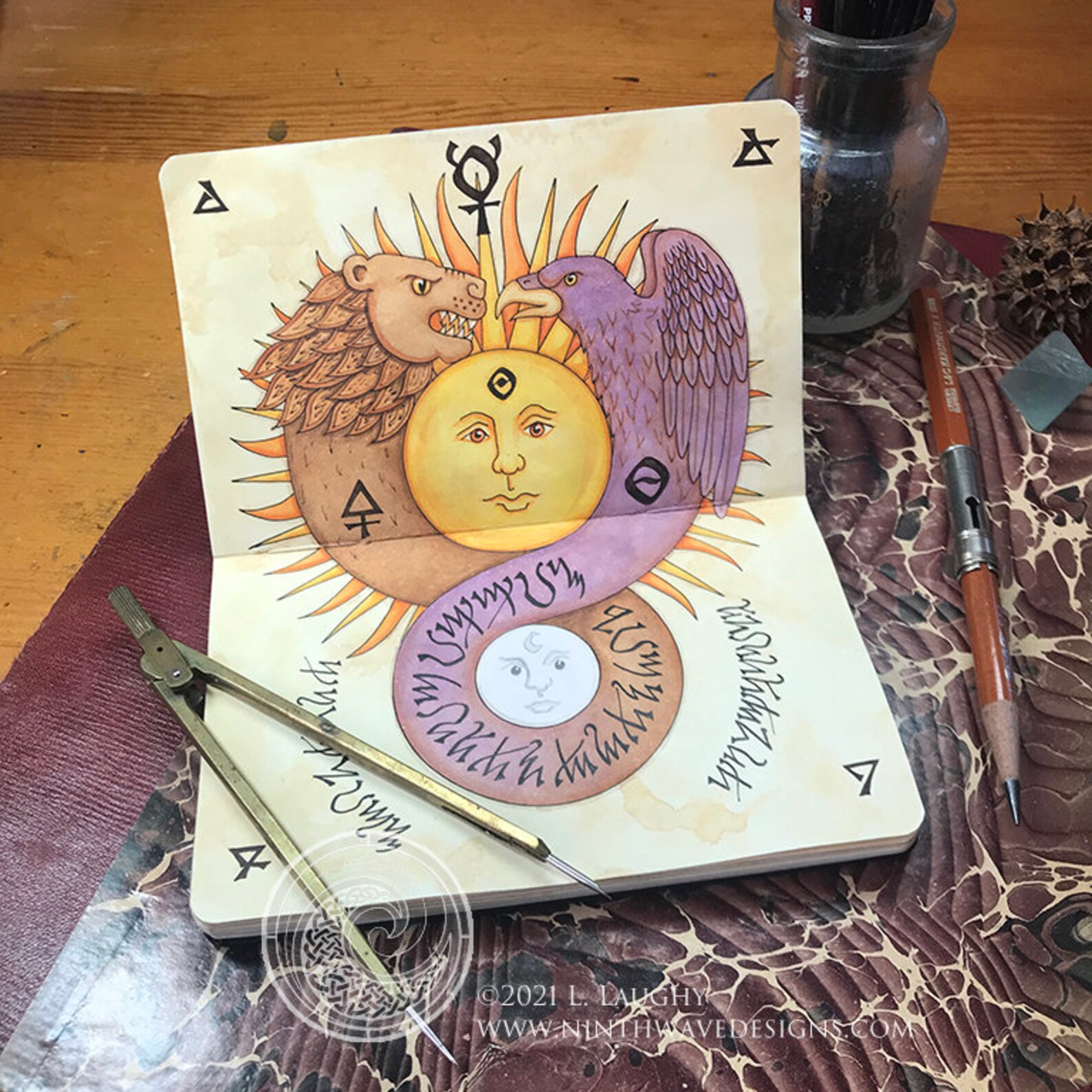 Alchemy Notebook: Birth of the Griffin Signed Numbered Fine - Etsy
