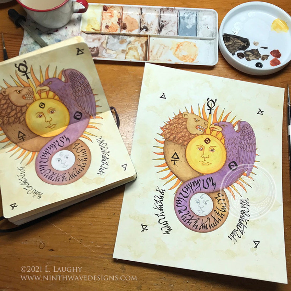 Alchemy Notebook: Birth of the Griffin Signed Numbered Fine - Etsy