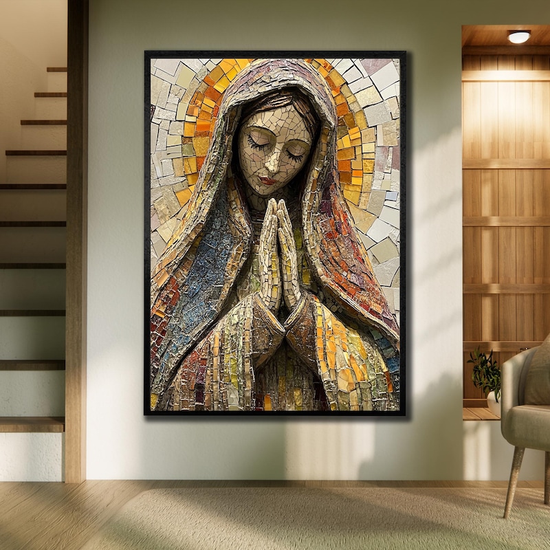 Abstract Virgin Mary - Etsy