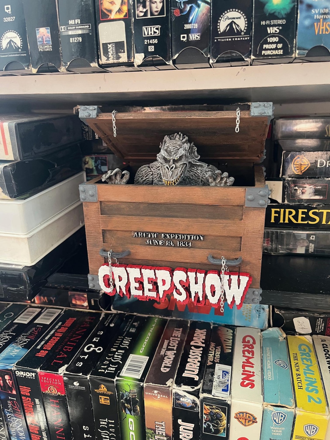 Creepshow "fluffy & Crate" Stephen King George A Romero 80s Horror VHS ...