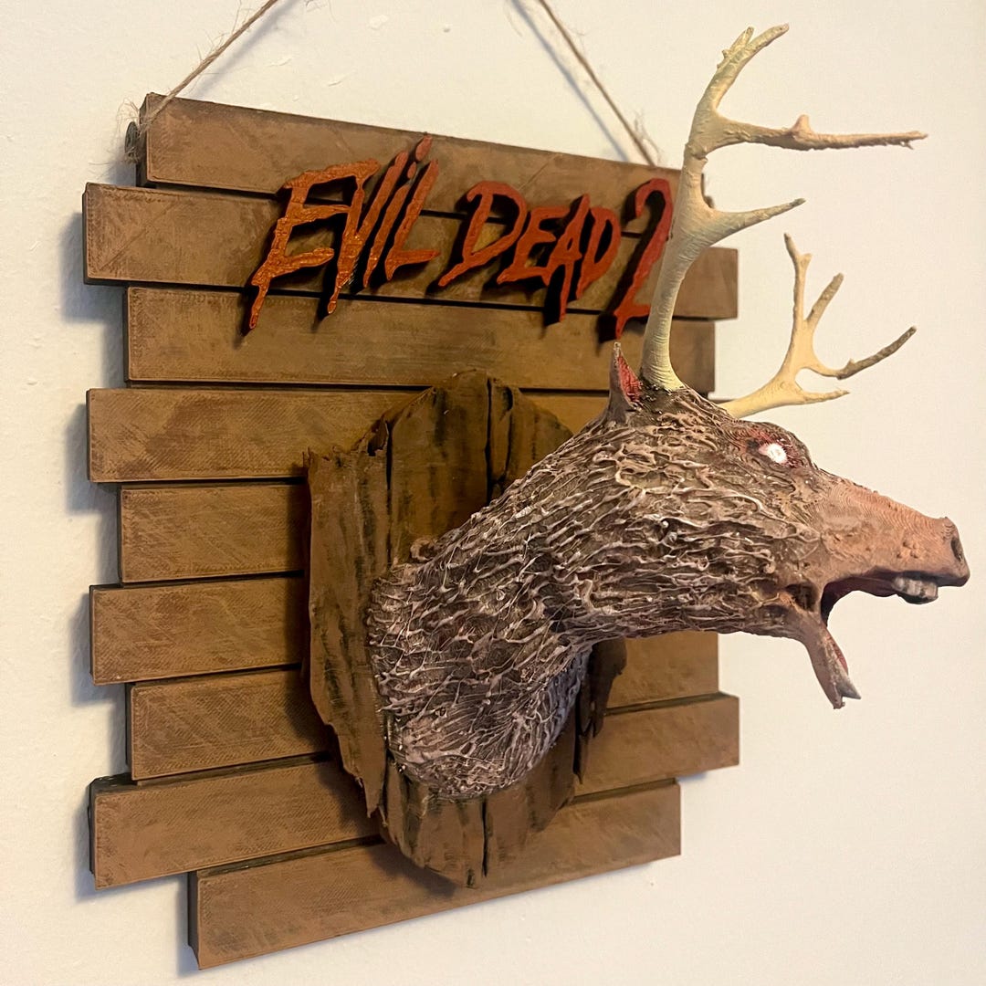 Evil Dead 2 “demon Deer Laughing Wall Mount Scene” 80s 90s Horror VHS ...