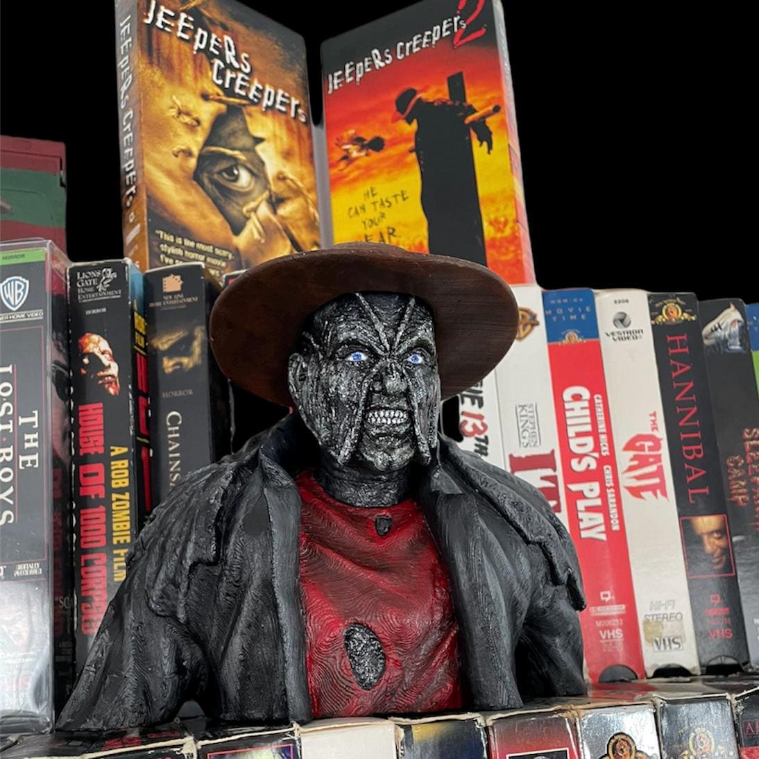 Jeepers Creepers Face & Hat Bust Display Horror VHS Movie Replica Art ...