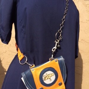 DENVER BRONCOS Purse/clutch/wallet/hip Bag/pocket-small Enough - Etsy