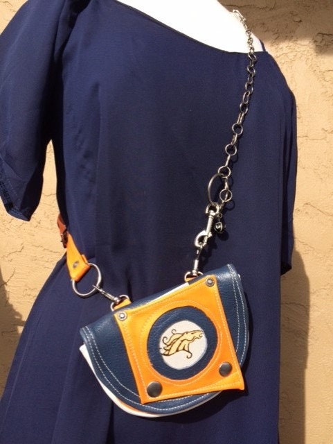 DENVER BRONCOS Purse/clutch/wallet/hip Bag/pocket-small Enough - Etsy