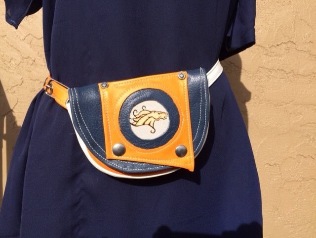 DENVER BRONCOS Purse/clutch/wallet/hip Bag/pocket-small Enough - Etsy