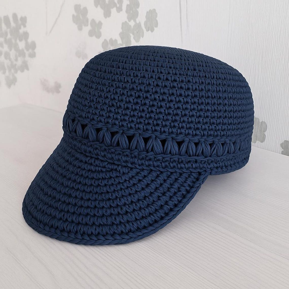 CROCHETED FLAT CAP | Guide How to Make Cute Crocheted Flat Cap With ...