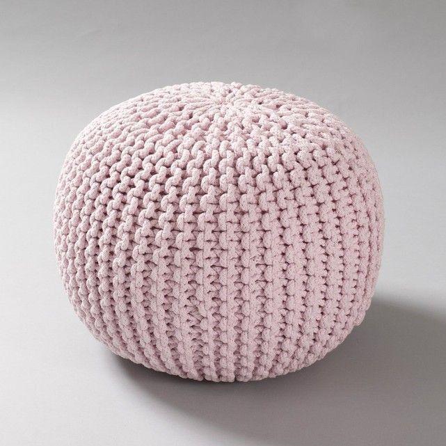 CROCHET PATTERN for Round Knitted Pouf With 4 Mm Macrame Cord | Pdf ...
