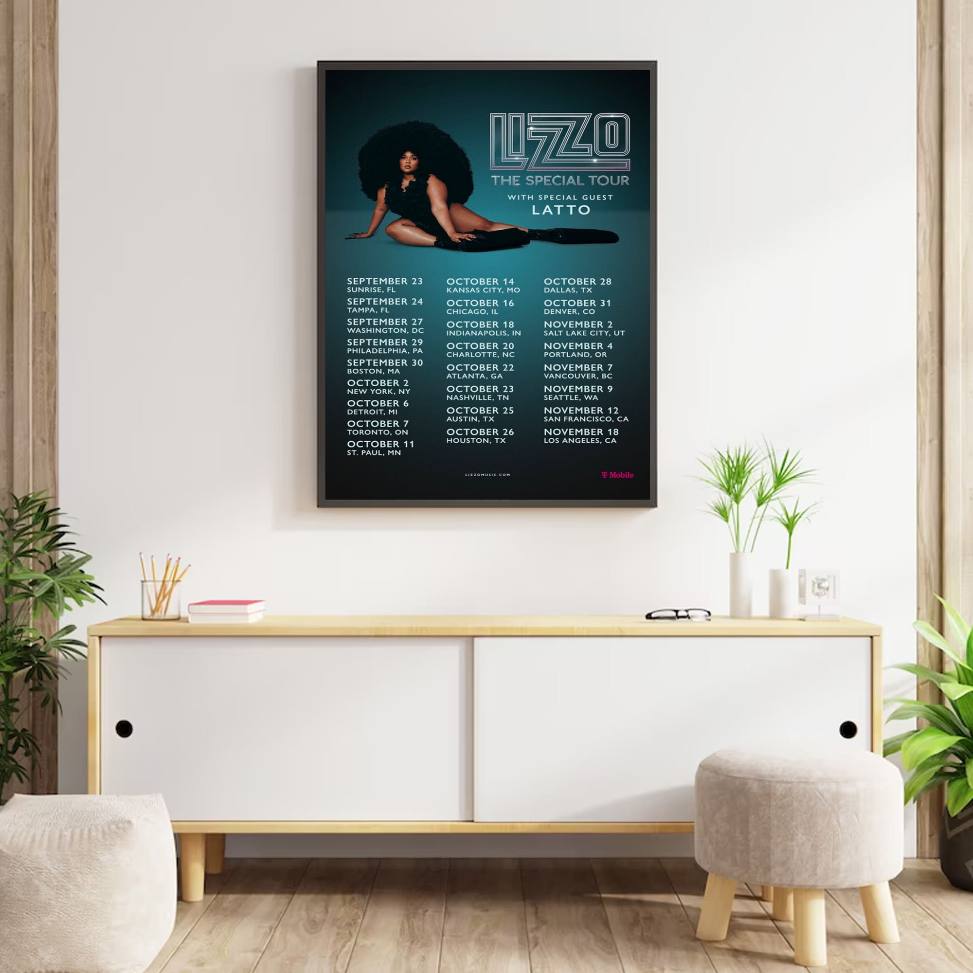 Lizzo The Special Tour 2022 Poster, Lizzo 2022 Tour Poster For Fans ...