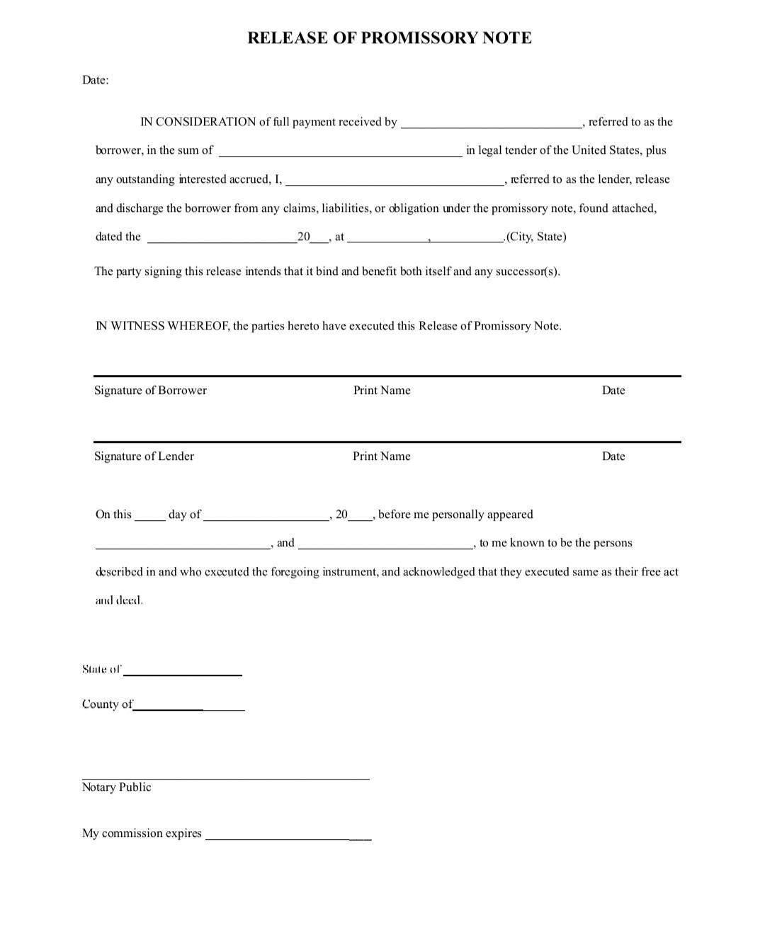 Release of Promissory Note - Etsy