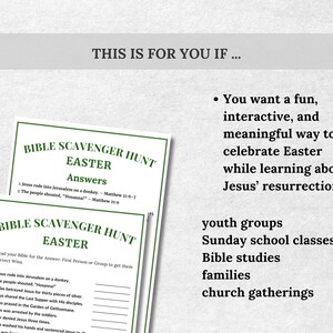 The Bible Scavenger Hunt Church Group Game Printable Activity Christian ...