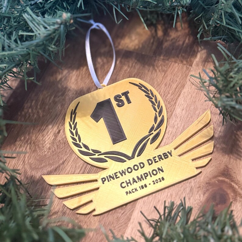 Personalized Trophy Ornament | Custom Winner Gift | Sports Achievement ...