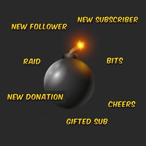Bomb Explosion Alert, Animated Stream Alerts - Twitch Alerts - Sub Bomb ...