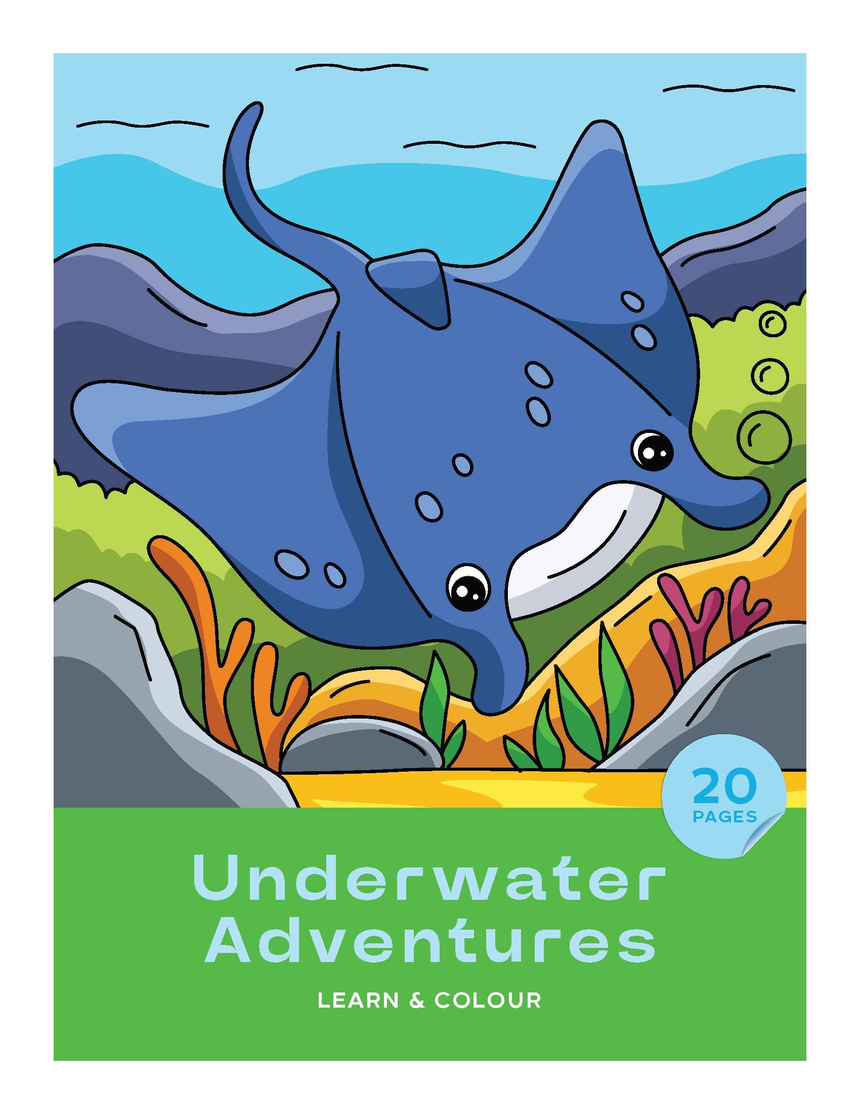 Underwater Adventures - Learn & Colour - Etsy