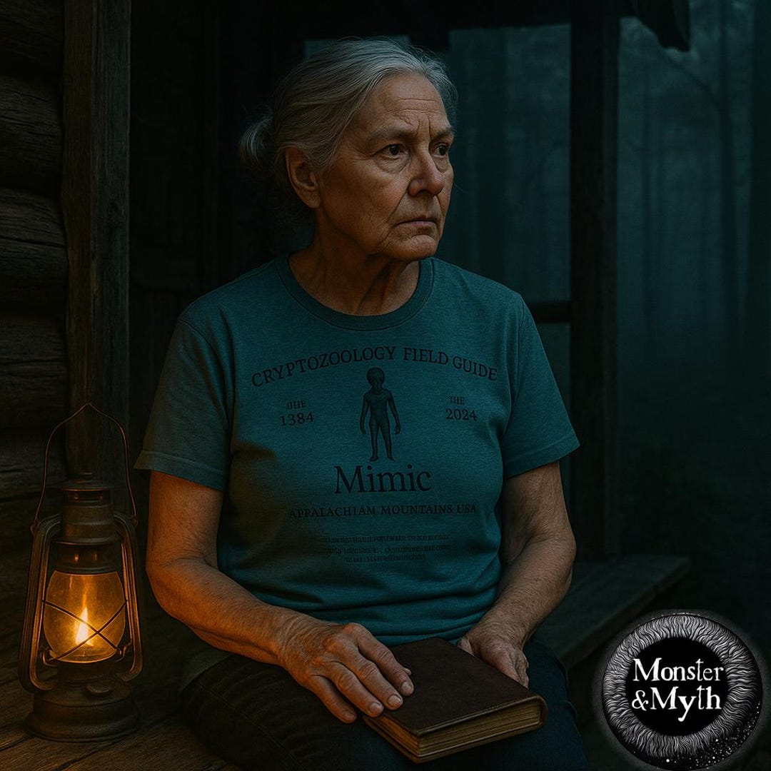 Creepy Mimic Cryptid T-shirt: Dark Folklore Tee for Horror Fans - Etsy