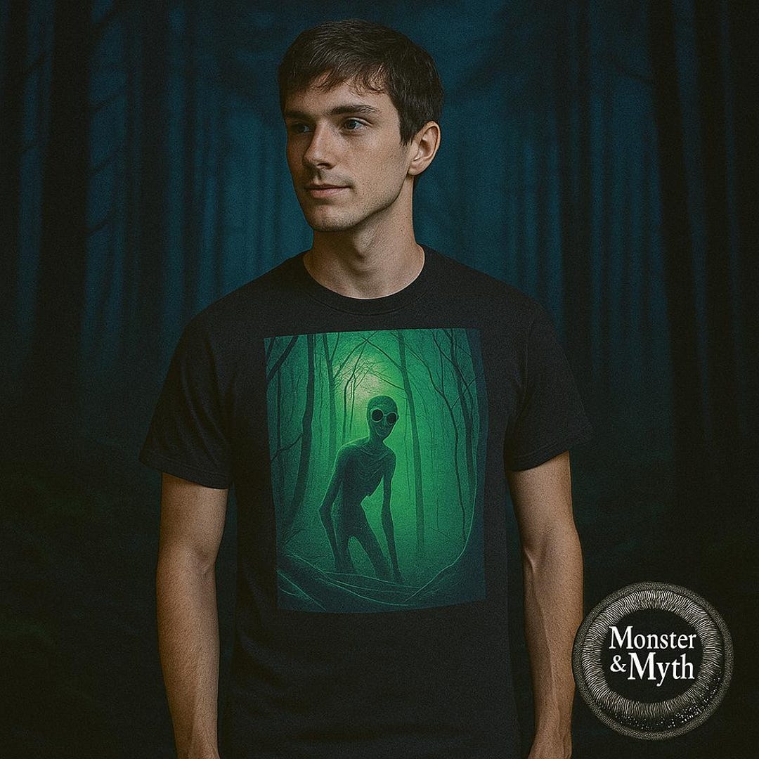 Creepy Mimic T-shirt: Paranormal Folklore Apparel - Etsy