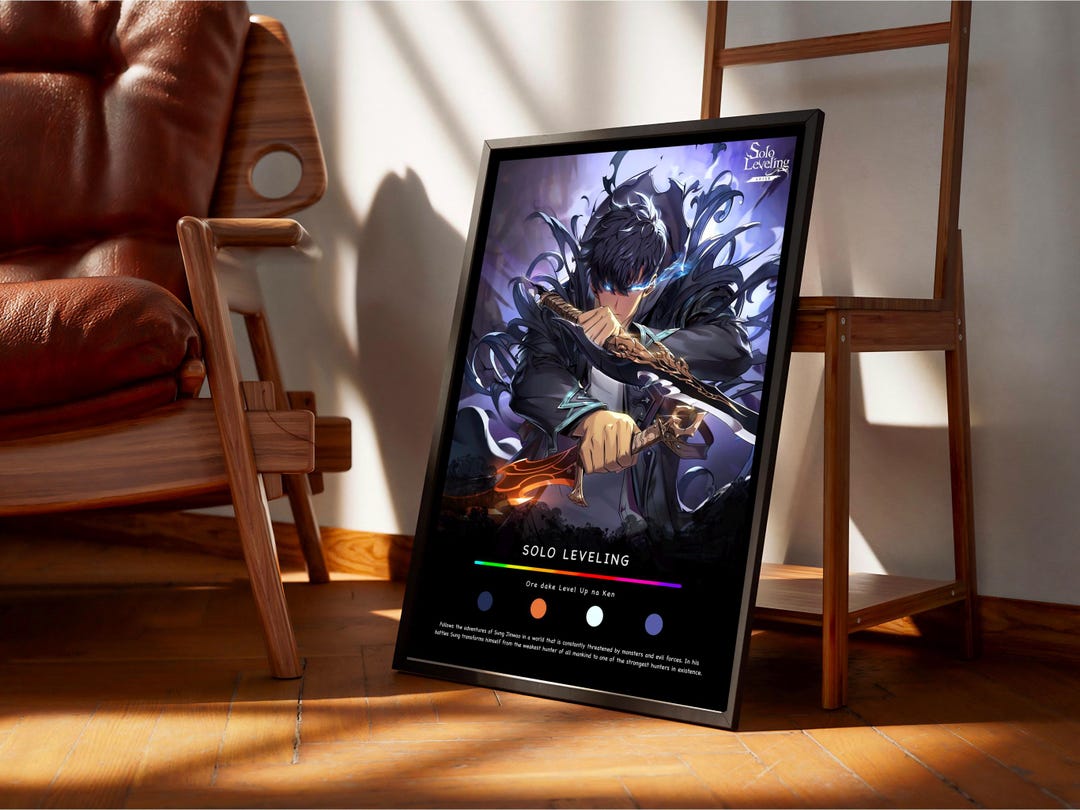 Solo Leveling Anime Poster / Gaming Poster / A3 / Wall Art for Gaming ...