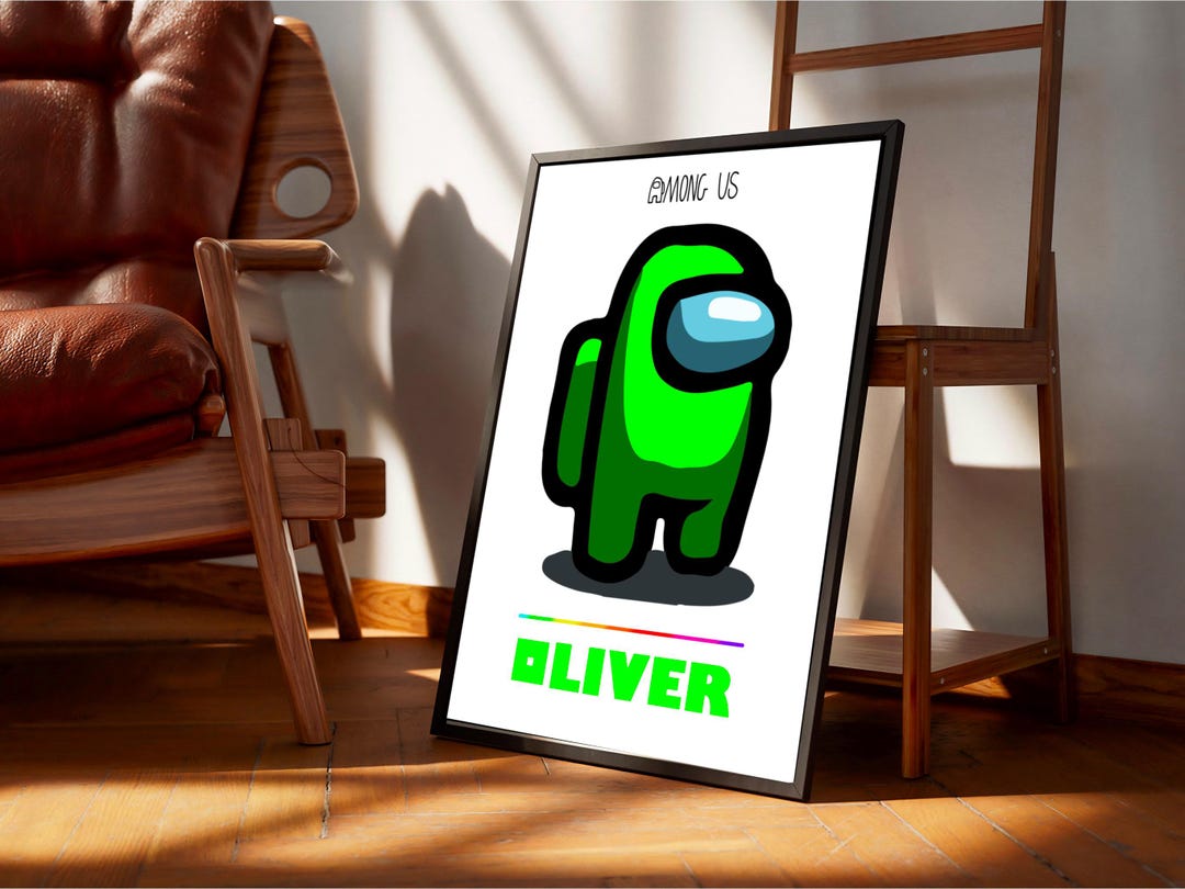 Personalised Among Us Poster, Custom Name Game Art, Among Us Wall Art ...