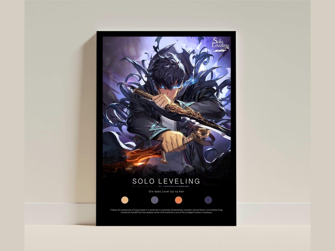 Solo Leveling A3 Poster / Gaming Poster / A3 / Wall Art for Gaming ...