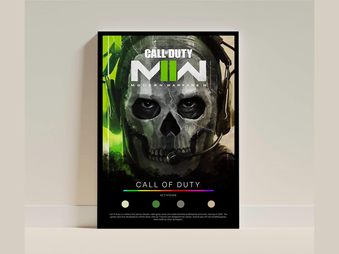 Call of Duty Poster / Gaming Poster / A3 / Wall Art for Gaming Rooms ...