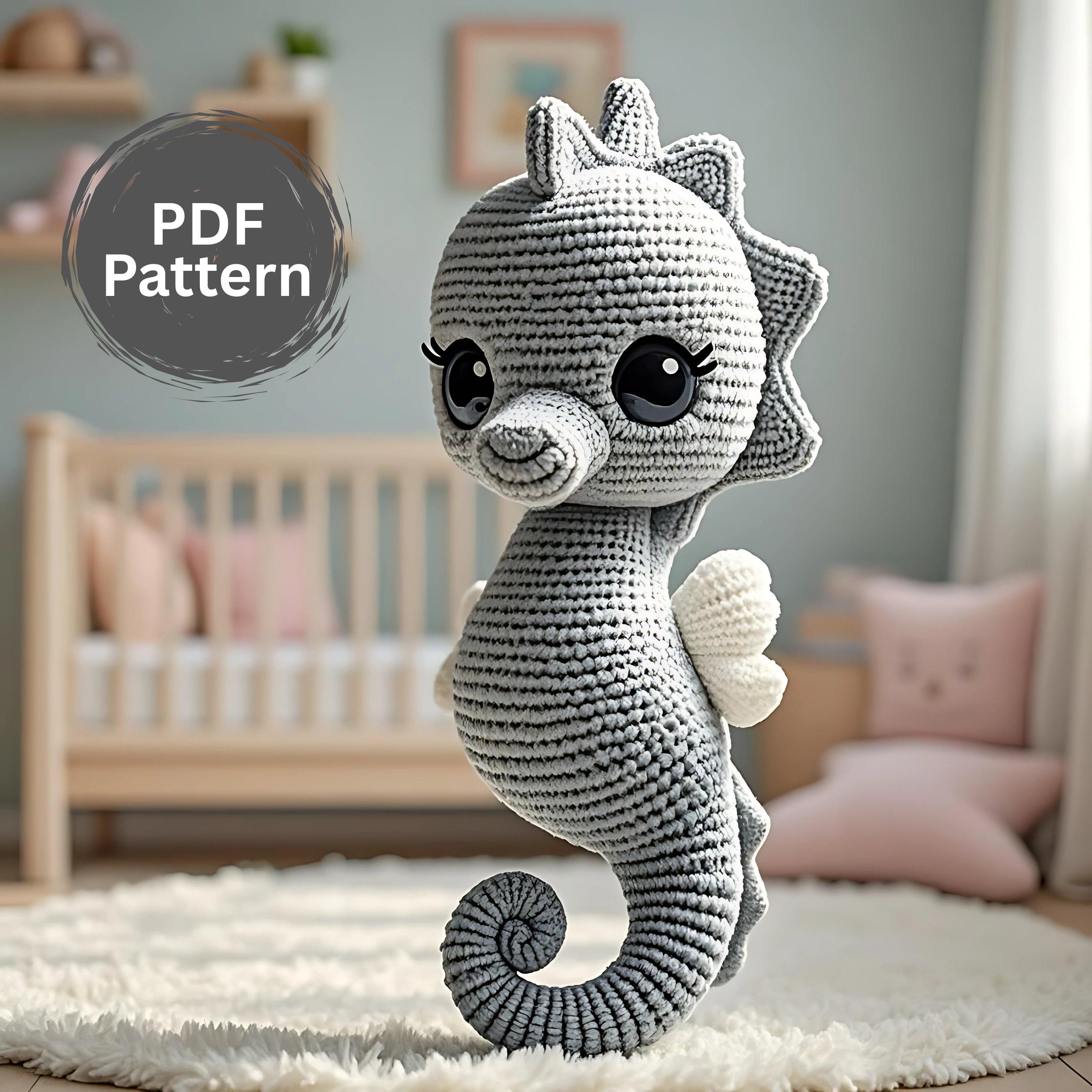 Sea Horse Crochet Pattern: Amigurumi Animal Toy (PDF Download - Etsy