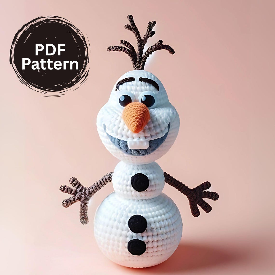 Crochet Snowman Amigurumi Pattern: Beginner-friendly PDF Tutorial - Etsy