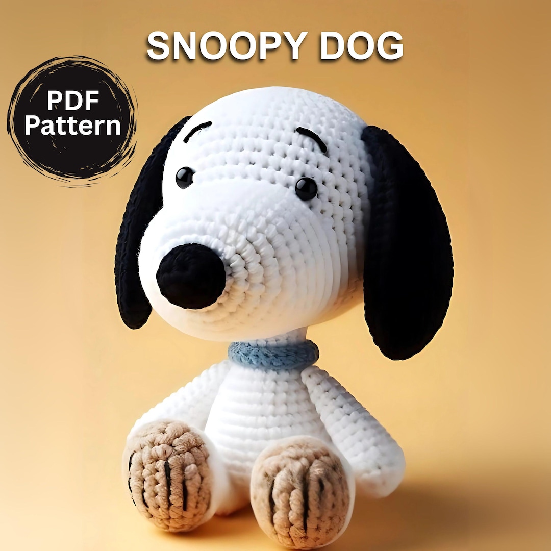 Snoopy Dog Crochet Pattern: Amigurumi Puppy Plush (PDF Pattern) - Etsy