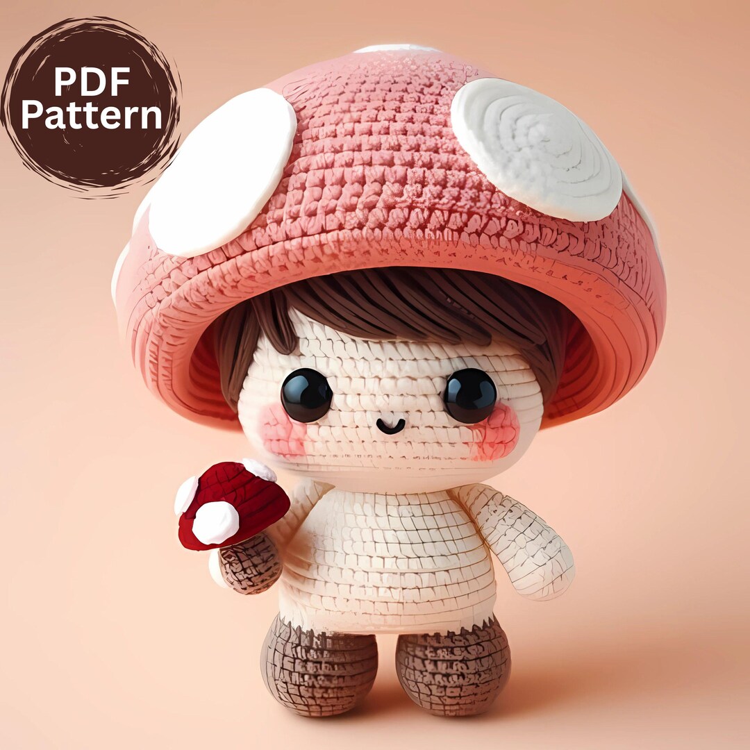 Mushroom Guy - Critter Stitch Crochet Pattern / Amigurumi (PDF) - Etsy