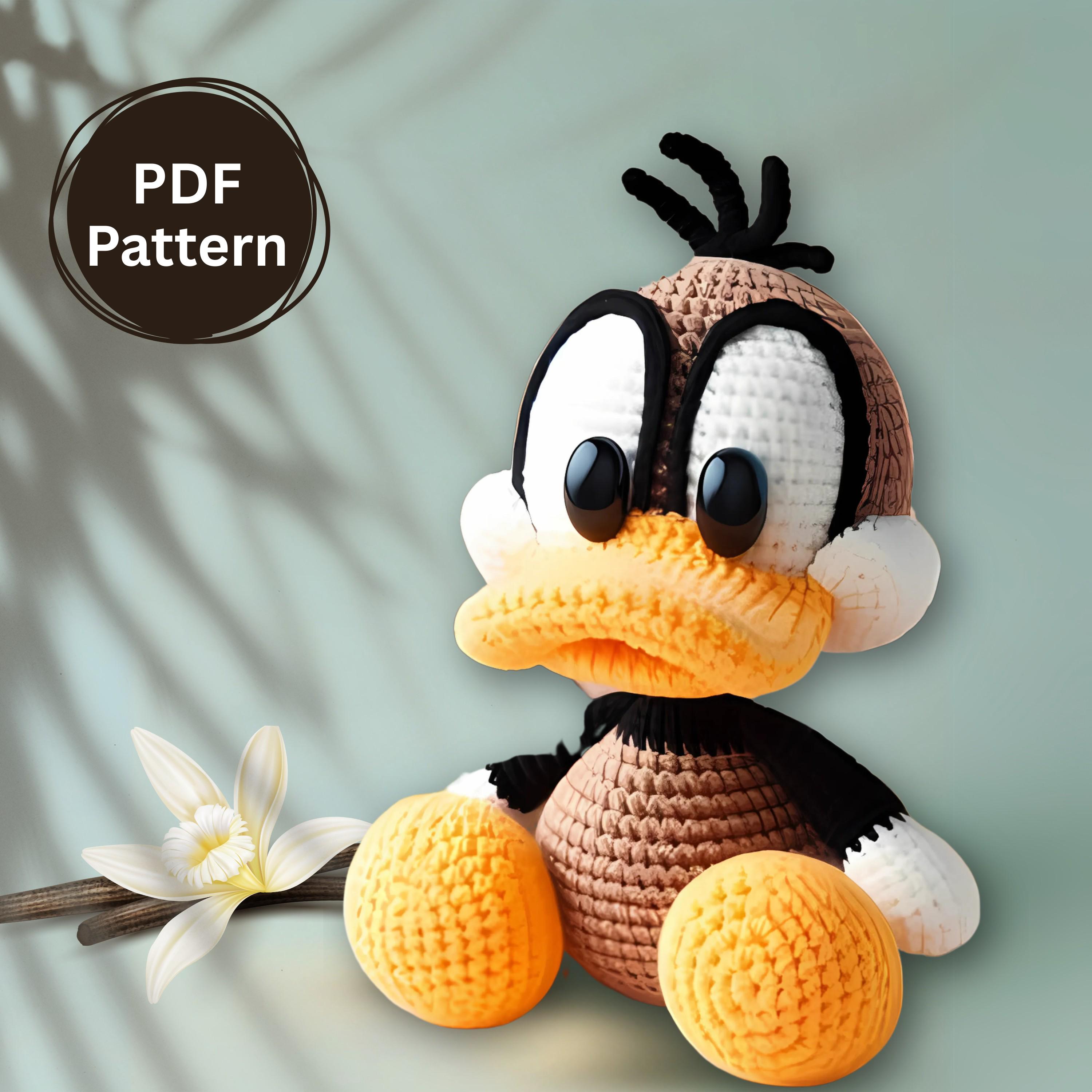 Crochet Daffy Duck Amigurumi Pattern: DIY Plush Toy (PDF Pattern) - Etsy