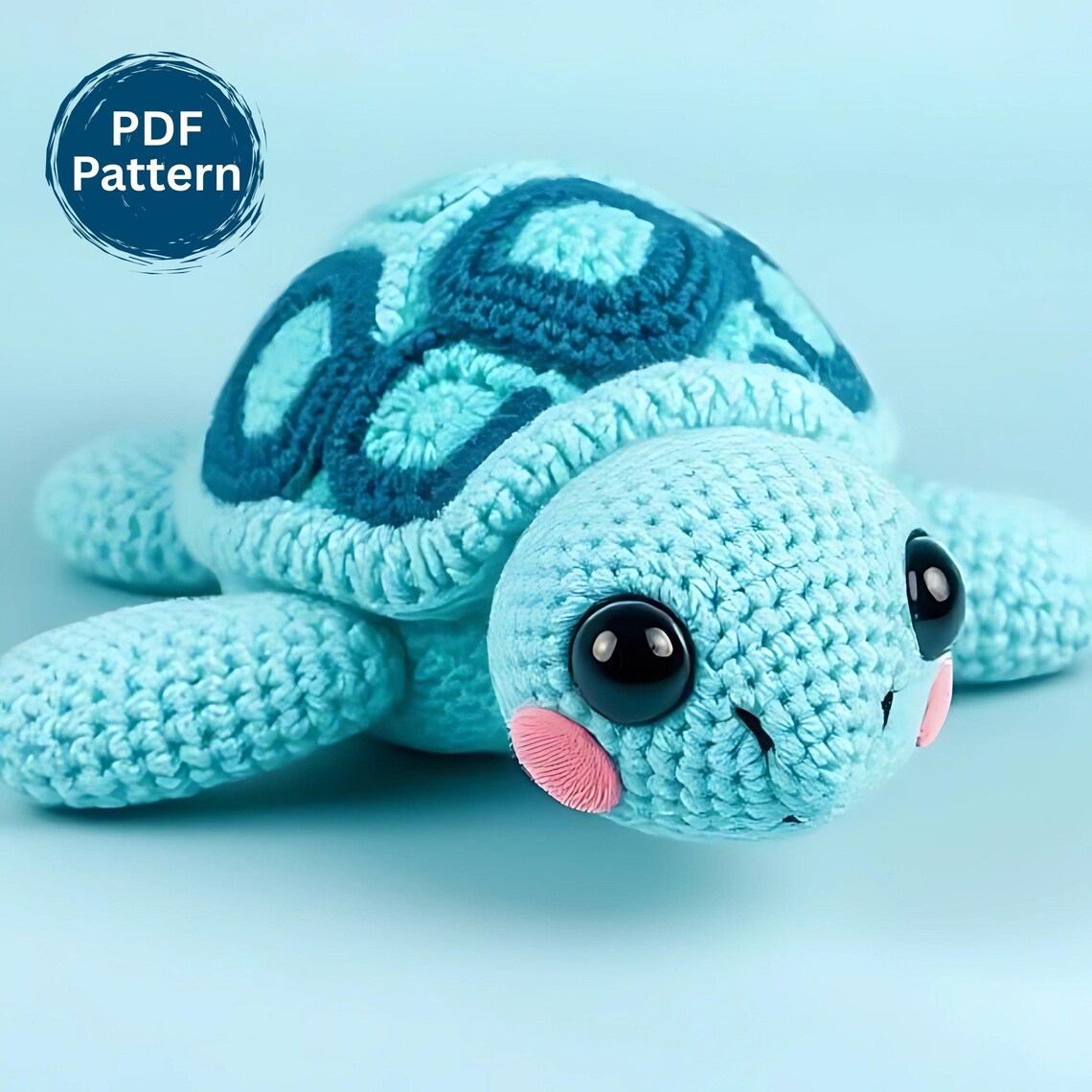 Crochet Baby Turtle Amigurumi Pattern, Easy Plushie Tutorial (PDF ...