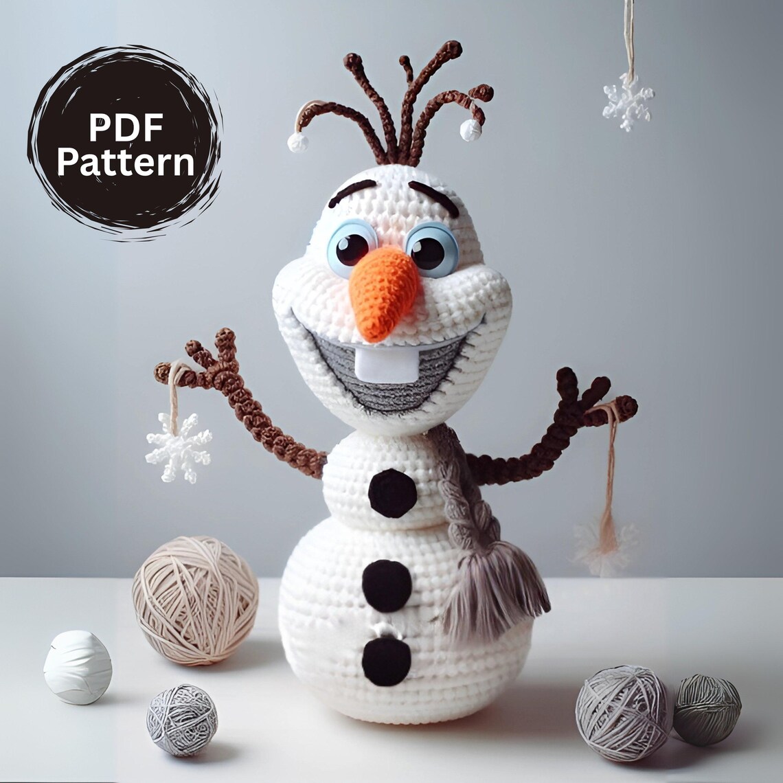 Crochet Snowman Amigurumi Pattern: Beginner-friendly PDF Tutorial - Etsy