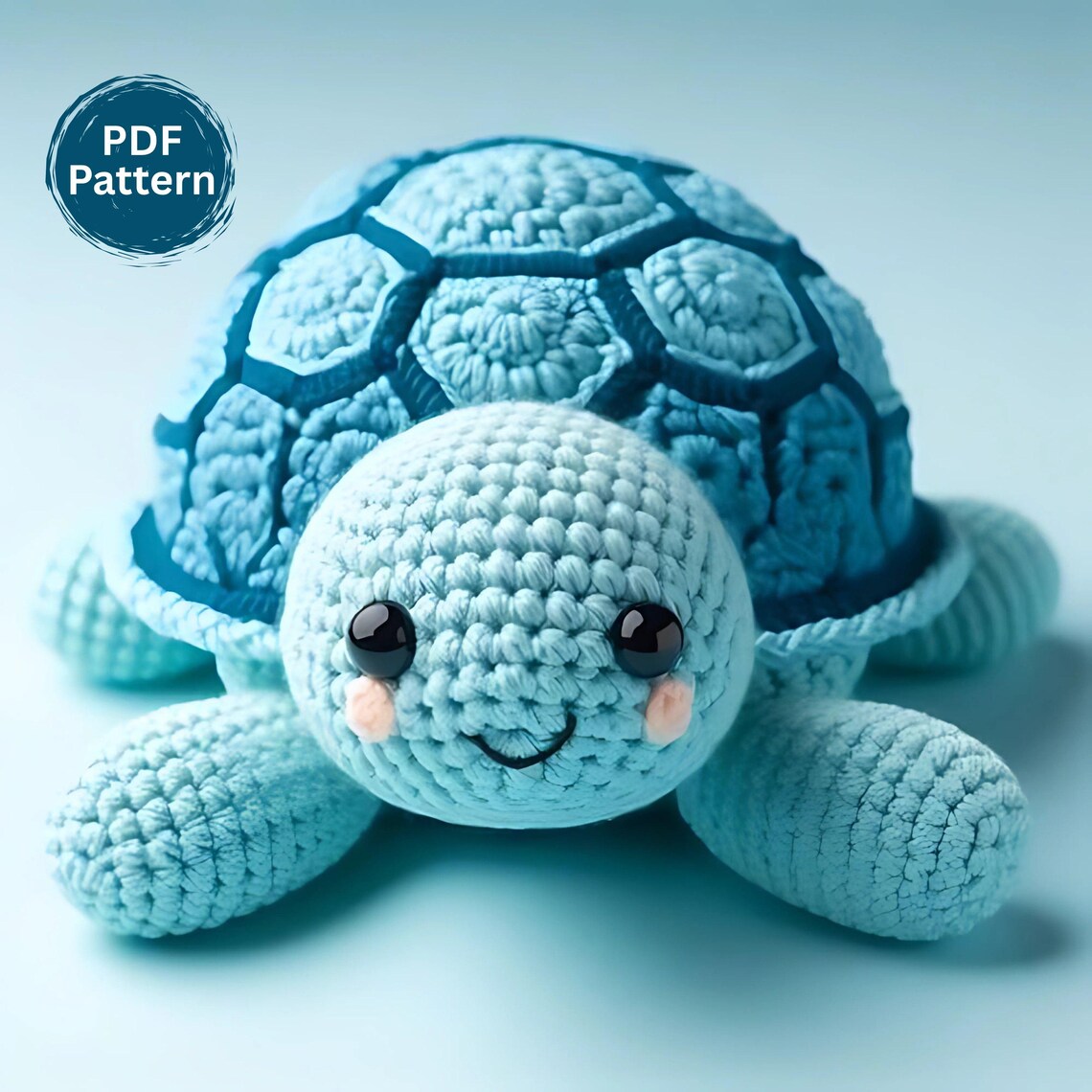 Crochet Baby Turtle Amigurumi Pattern, Easy Plushie Tutorial (PDF ...