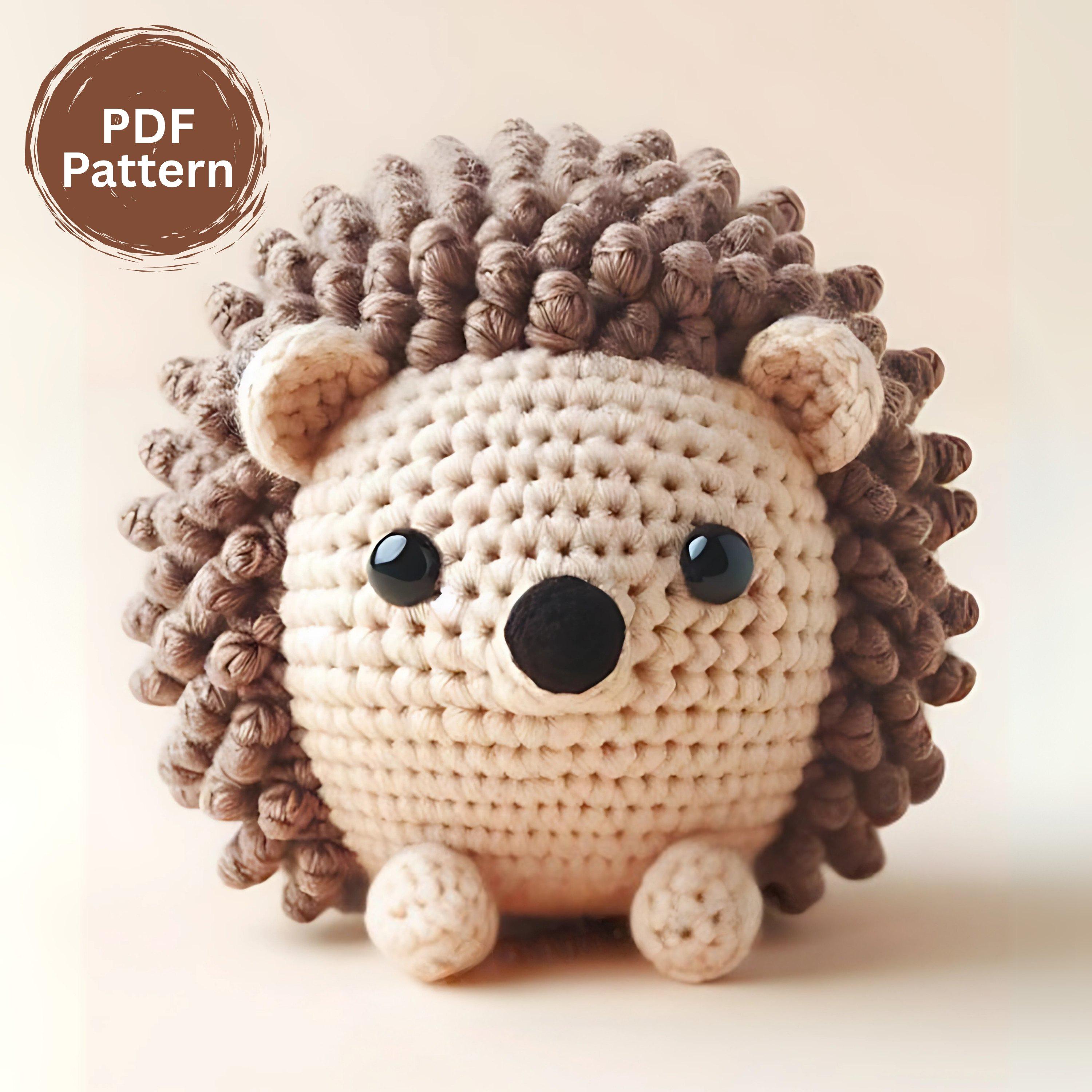 Hedgehog Crochet Pattern PDF: Low Sew Amigurumi Toy - Etsy