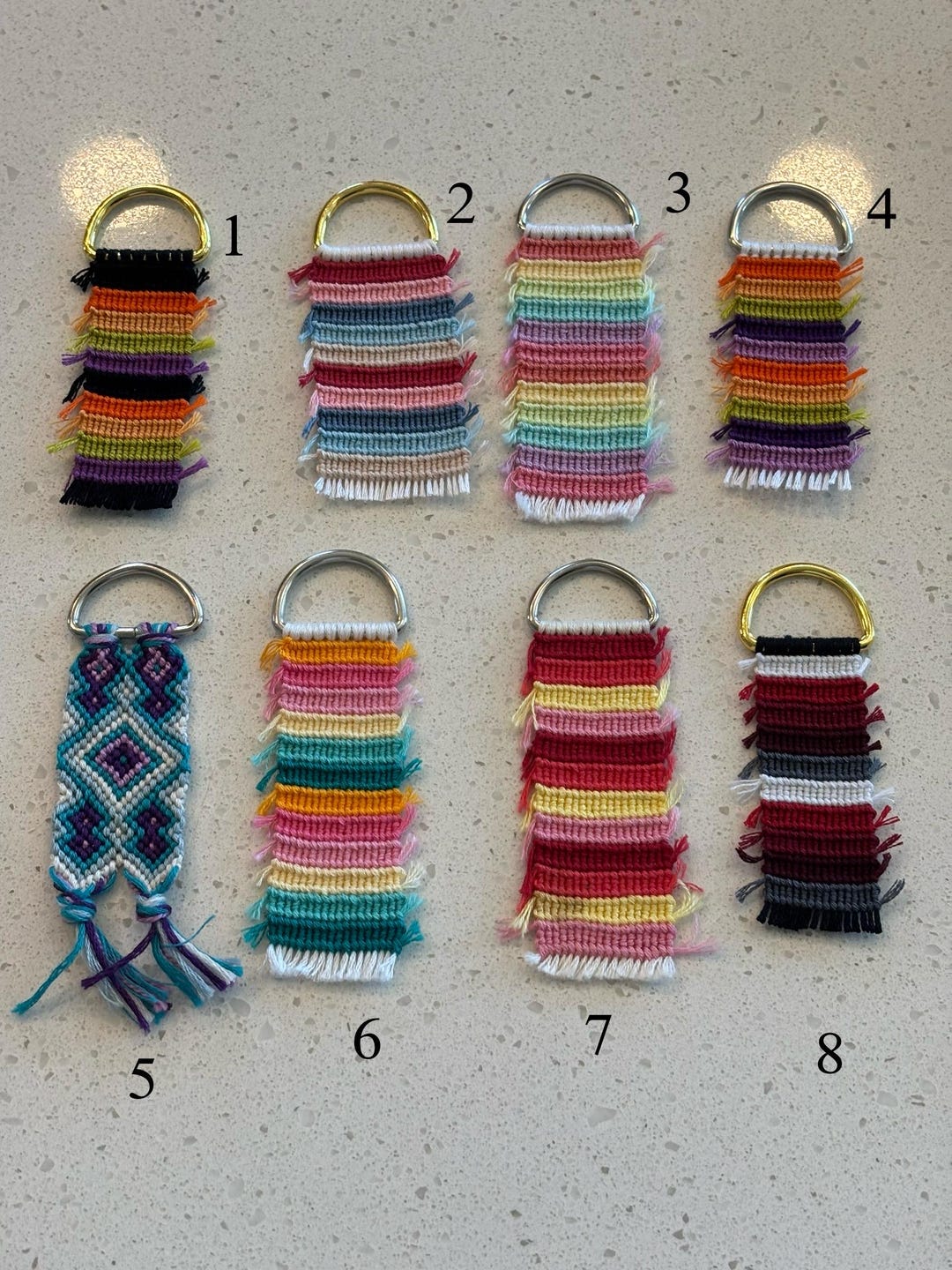 Handmade Embroidery Keychains |colorful| Authentic Aesthetic Gifts ...