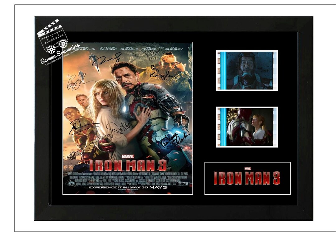 Iron Man 3 Original Film Cell Display Cast Signed Amazing Collectable ...