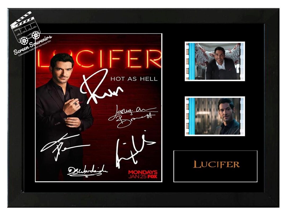 Lucifer Film Cell Display Amazing Cast Signed Collectable. With COA 2 ...
