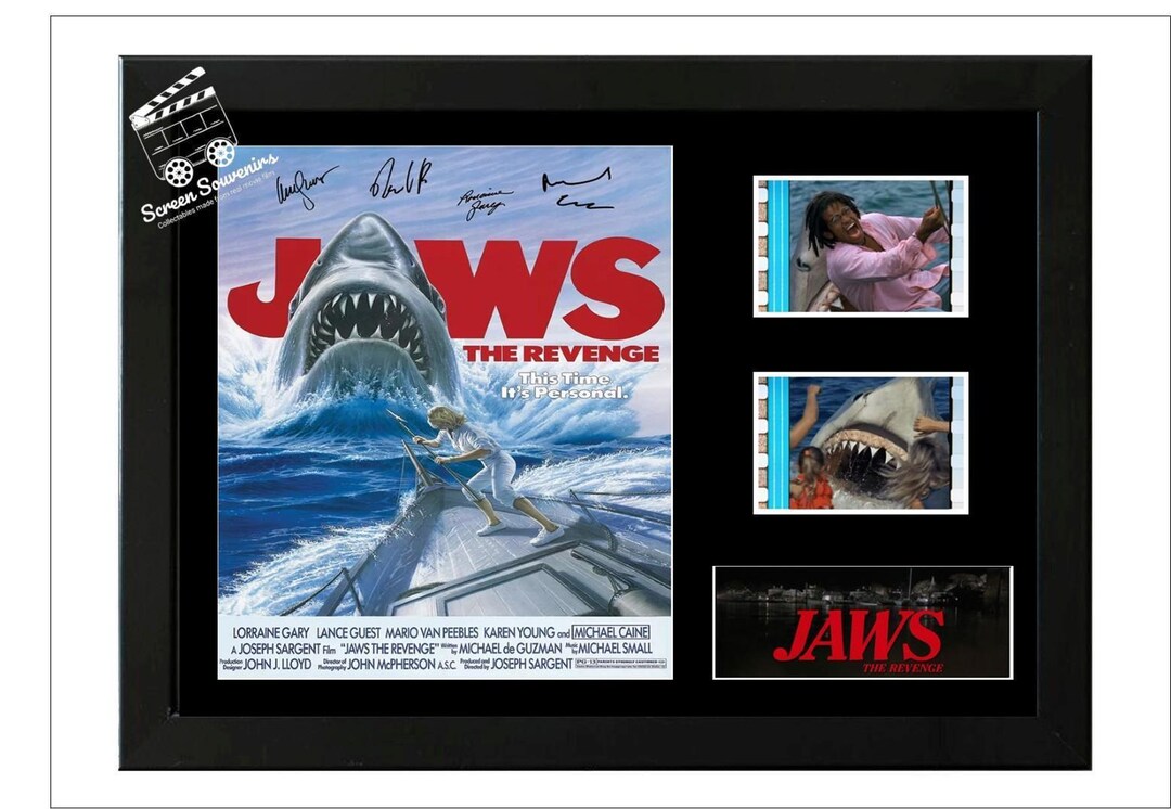 Jaws the Revenge Original Film Cell Display Cast Signed Amazing ...