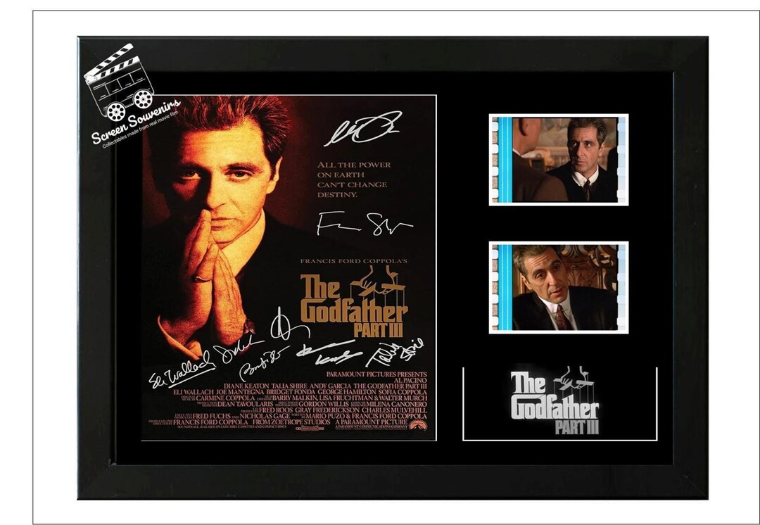 The Godfather Part 3 Original Film Cell Display Amazing Signed ...