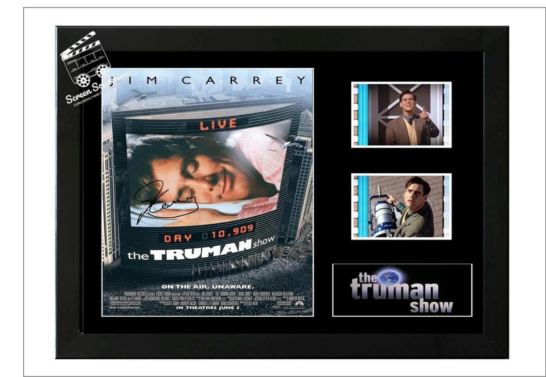 The Truman Show Film Cell Display Amazing Cast Signed Collectable. With ...
