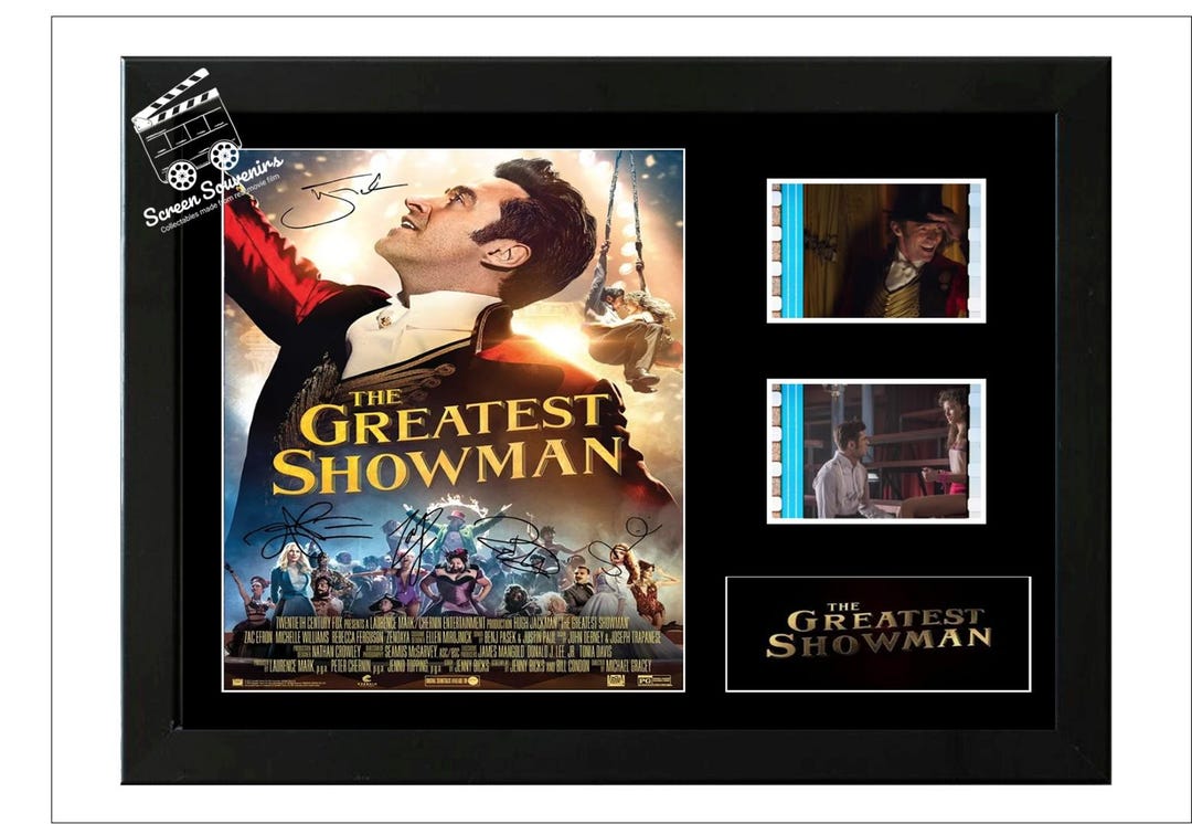 The Greatest Showman Original Film Cell Display Cast Signed Amazing ...