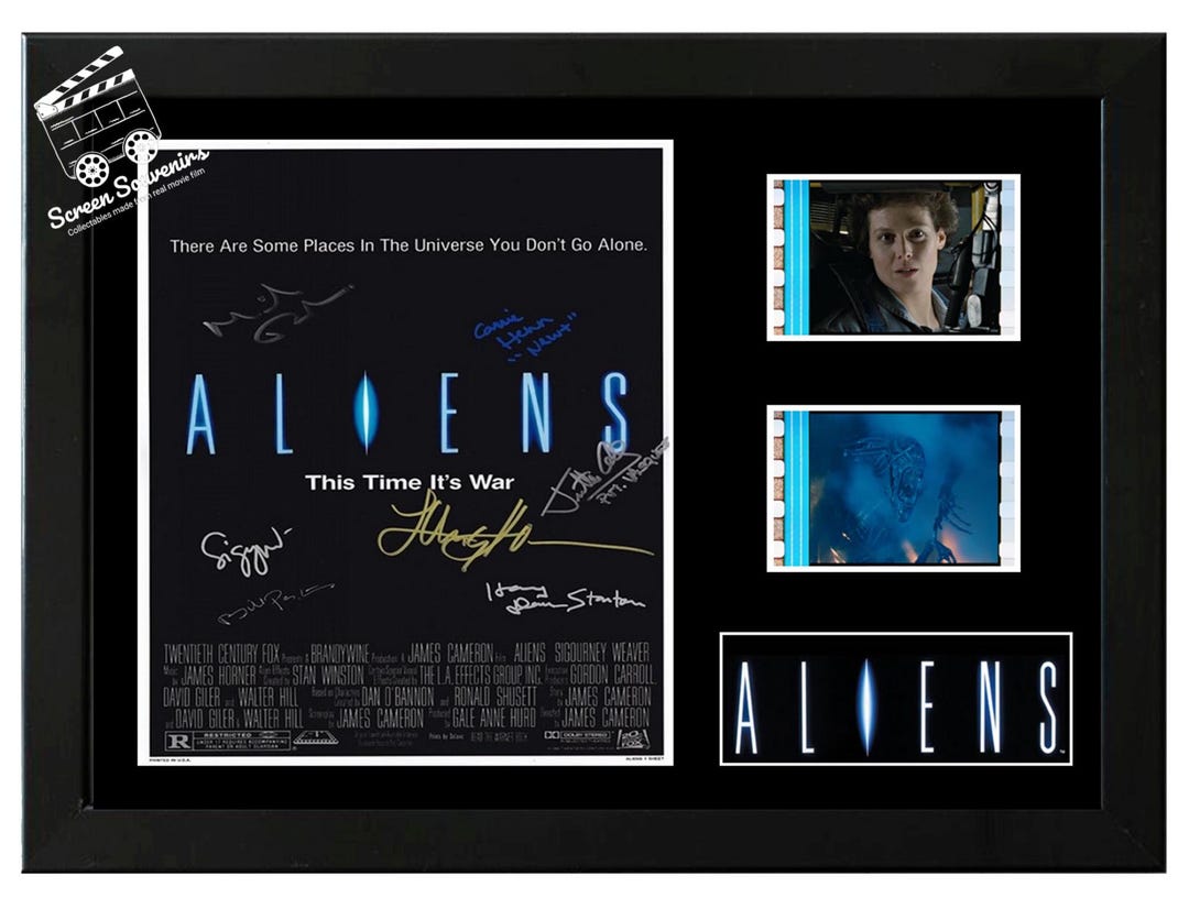 Aliens Film Cell Display Amazing Cast Signed Collectable. With COA ...