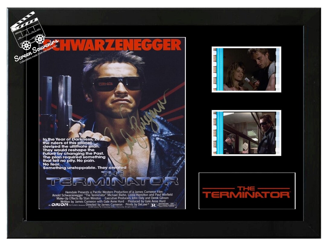 The Terminator Original Sci-fi Film Cell Display Signed Amazing ...