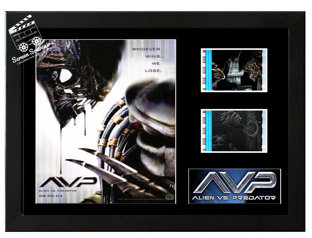 Alien Vs Predator Original Sci-fi Film Cell Display Amazing Collectable ...