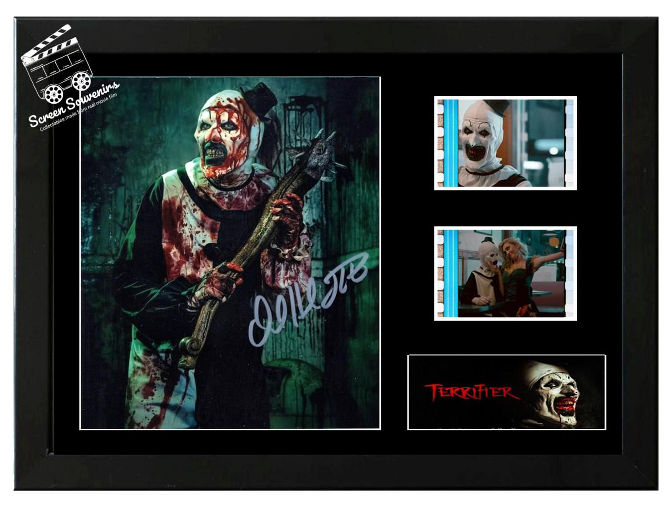 Terrifier Film Cell Display Stunning Signed Art the Clown Memorabilia ...