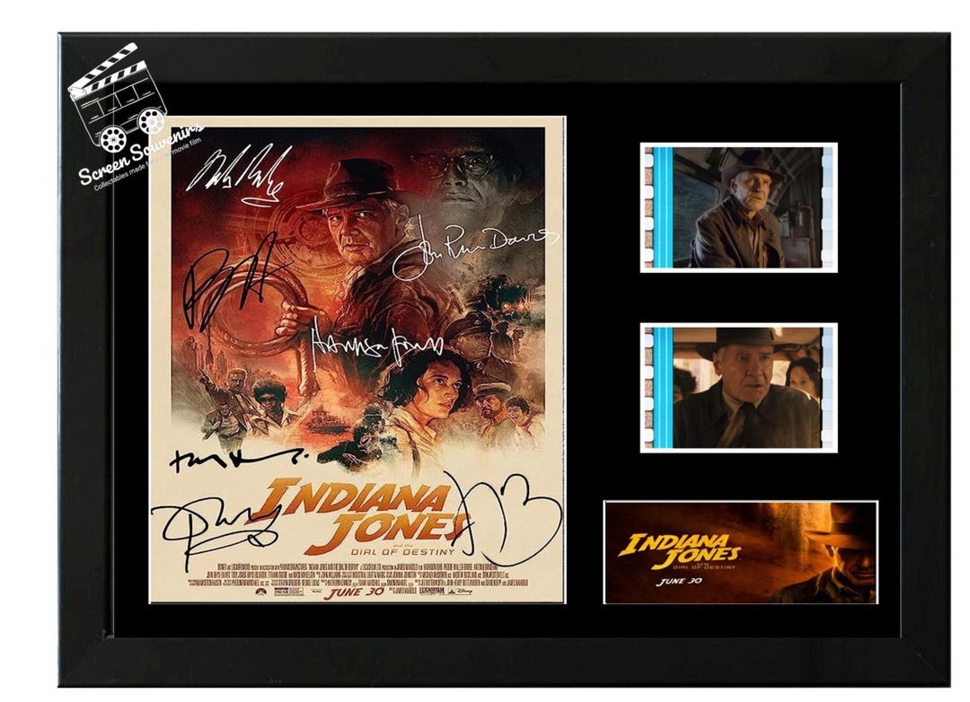 Indiana Jones and the Dial of Destiny Film Cell Display Amazing Cast ...