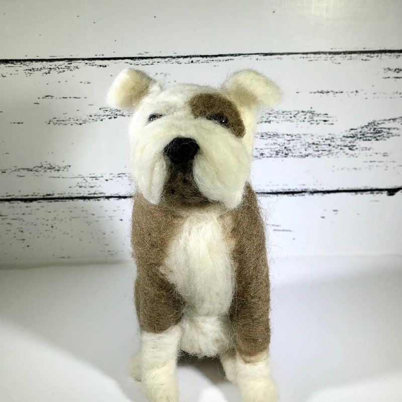 Felt Bulldog - Etsy