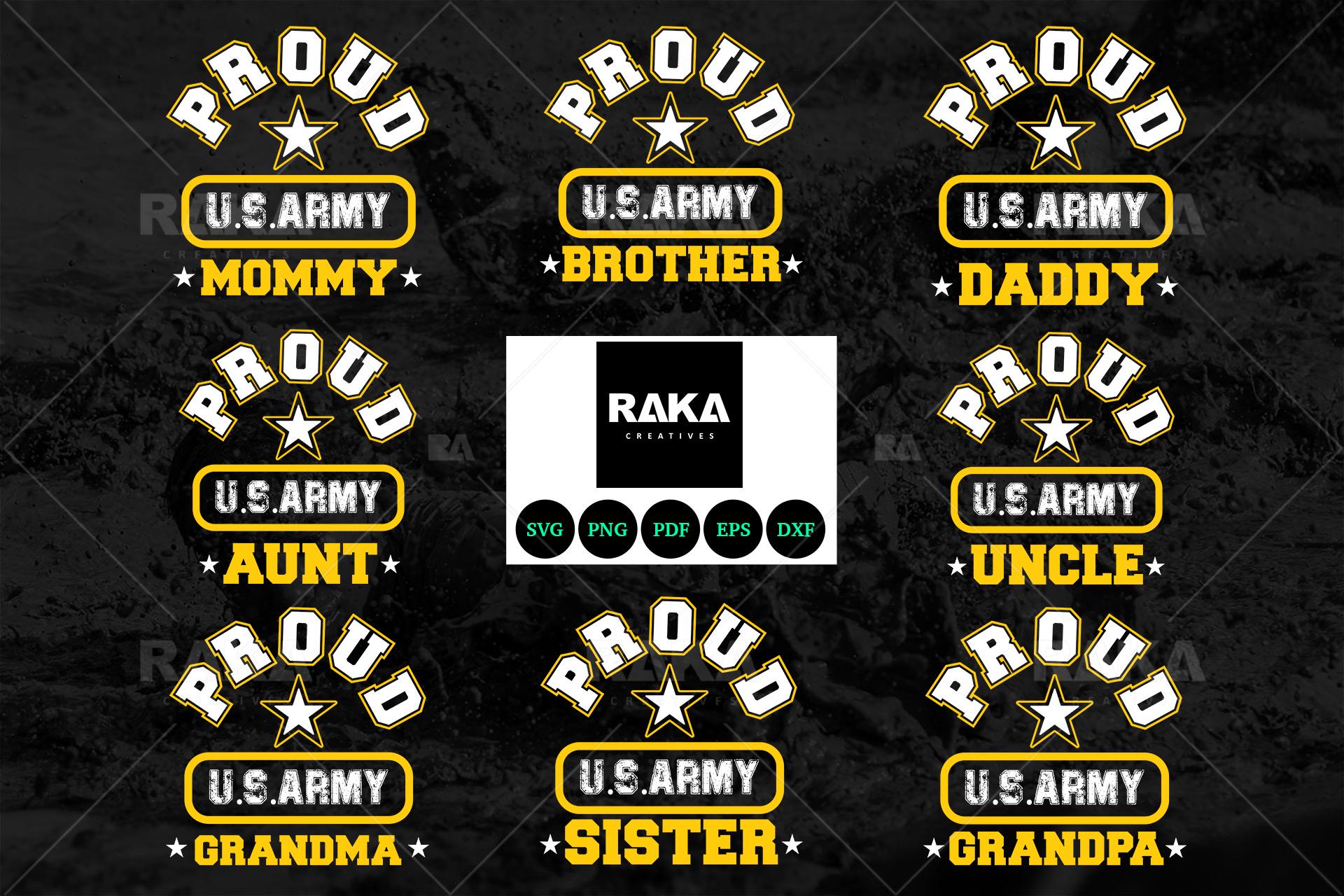 Proud US Army Family SVG Bundle: Patriotic Military Cut Files - Etsy